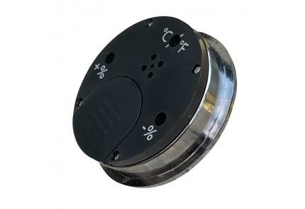 Silver Digital Hygrometer | Round Gauge with Calibration