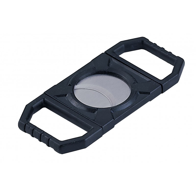 Unique Shape Cigar Cutter with Gun Metal Chrome & Gold Rivets