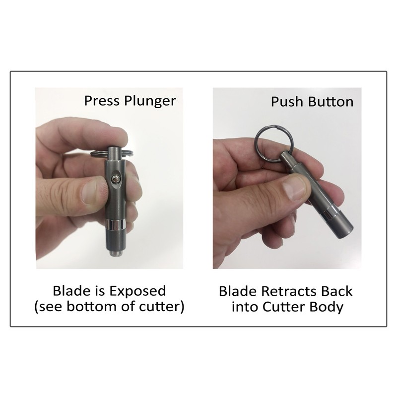 Gray Retractable Cigar Bullet & Punch Cutter