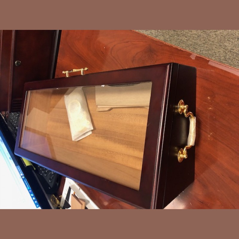 Bartop Humidor - Glass Bar Top Cigar Humidor for Display (Night Club ...