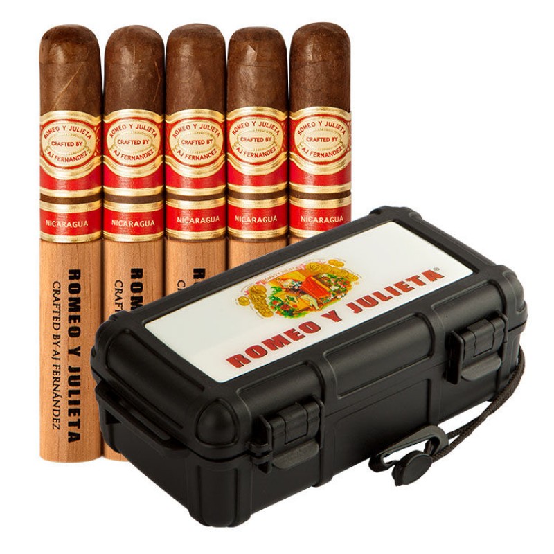 Cigar Samplers Romeo y Julieta 5-Pack & Cigar Caddy Handmade Cigars ...