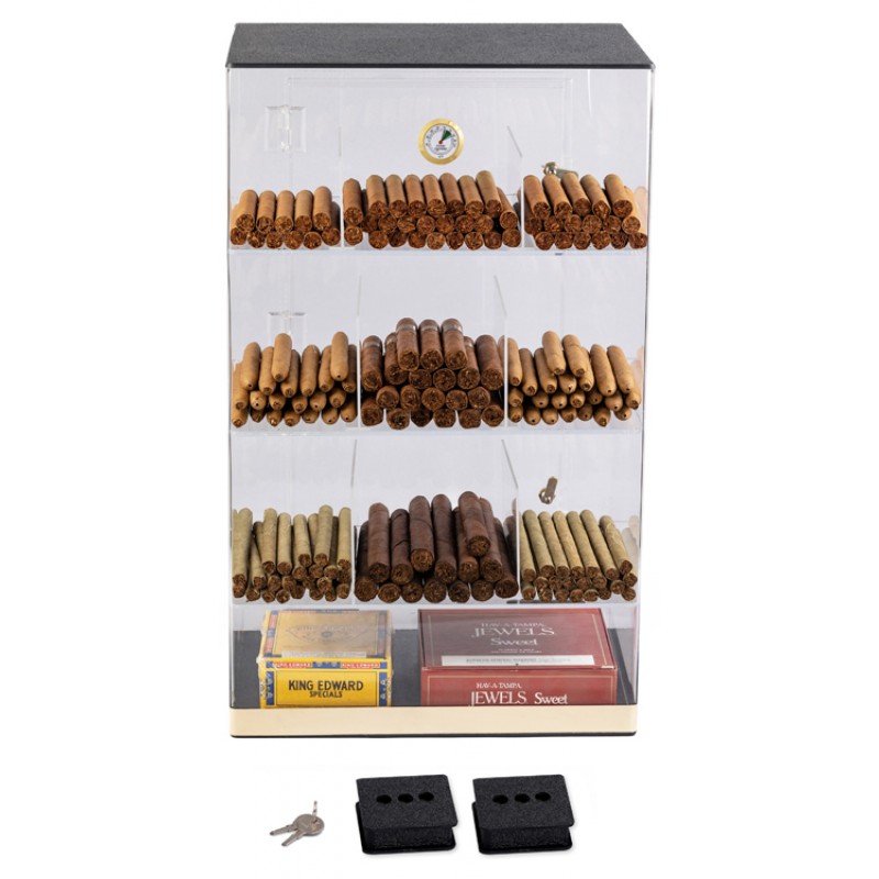 The Volterra Acrylic 250-Count Display Humidor