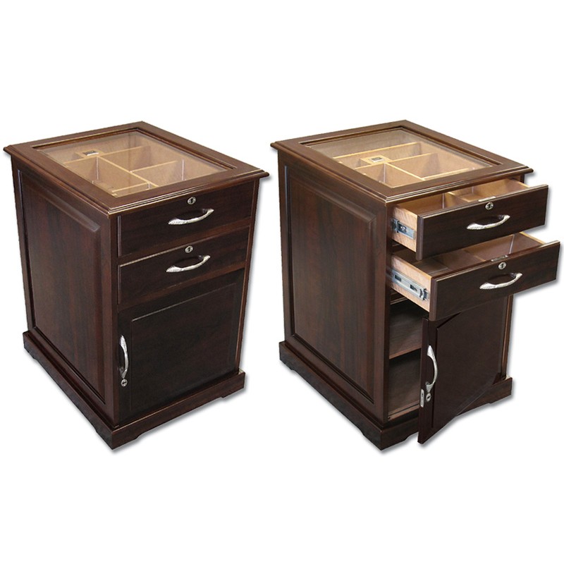 Santiano End Table Cigar Humidor | Antique Humidor Side Table