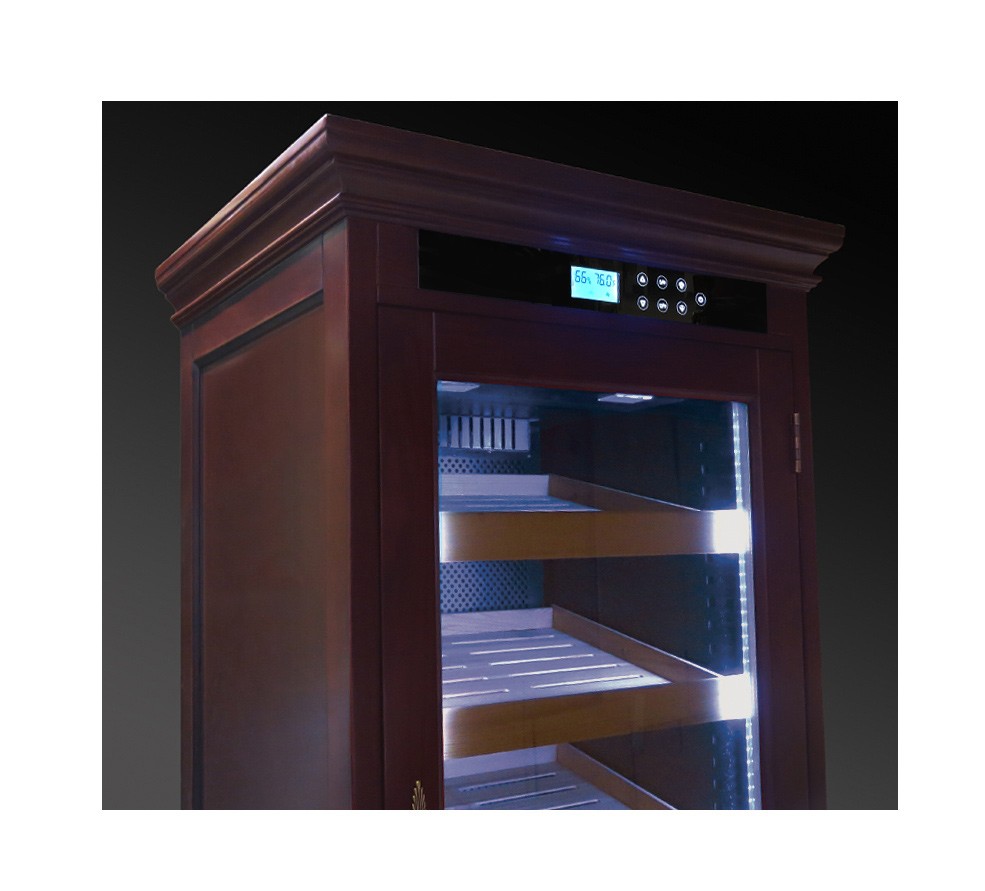 Remington Lite Electronic Humidor Cabinet | Solid Wood Finish
