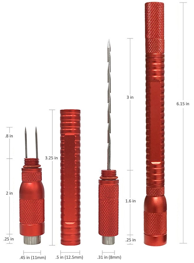 Cigar Draw Tool with Twin Punch Cutters and Nubber to Hold Short Cigars ...