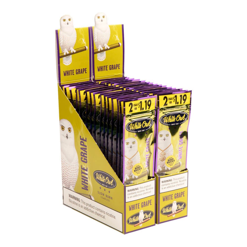 White Owl Cigarillos White Grape Machine Made Cigars | Buy Online at ...
