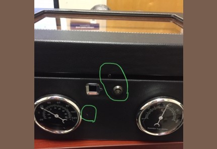Fingerprint Biometric Lock Humidor SD1 (Imperfect) | Secure Cigar Storage