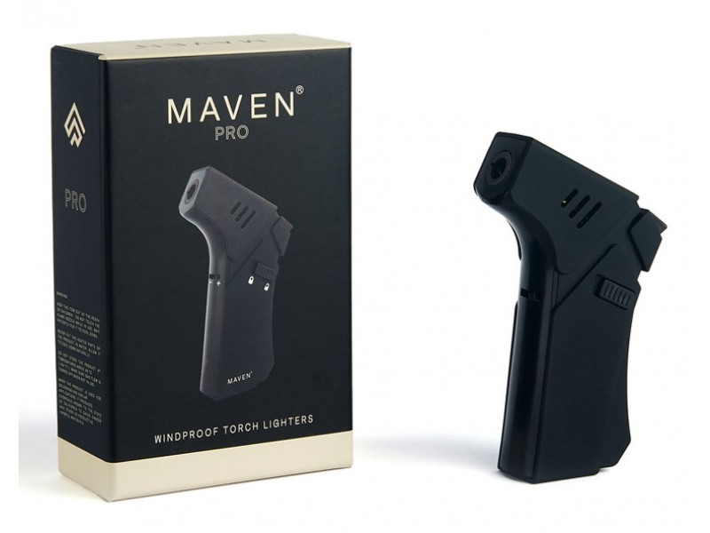 Buy Maven PRO Black Wind-Proof Jet Torch Lighter