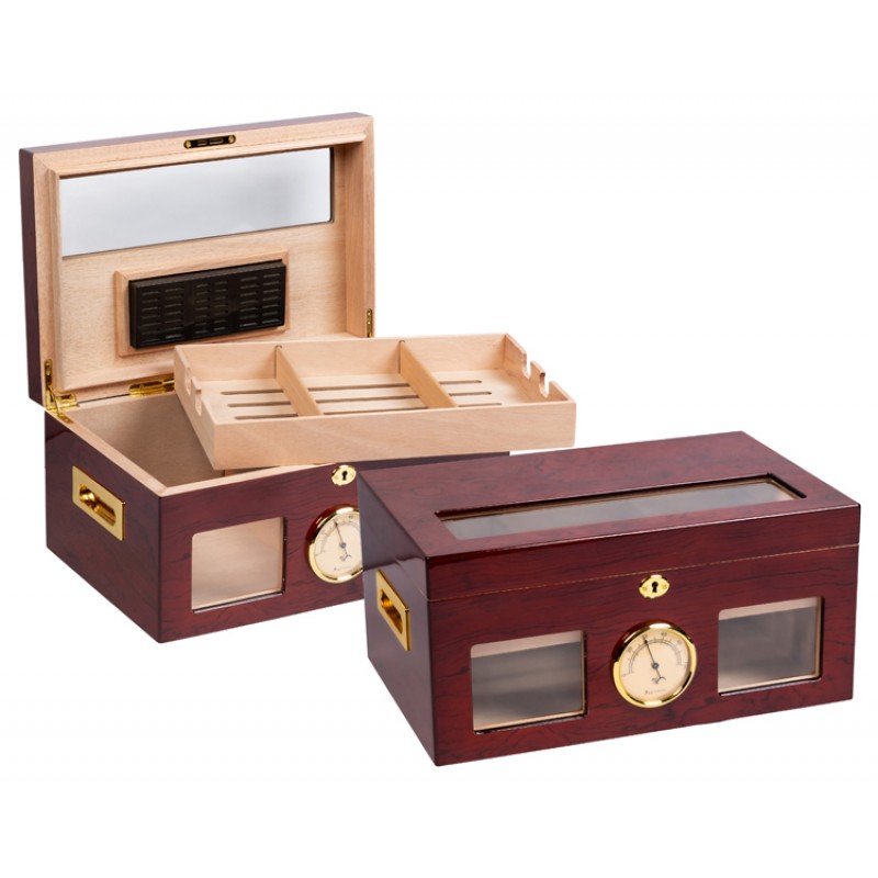 Buy Valencia Desktop Cigar Humidor w/ Digital Hygrometer