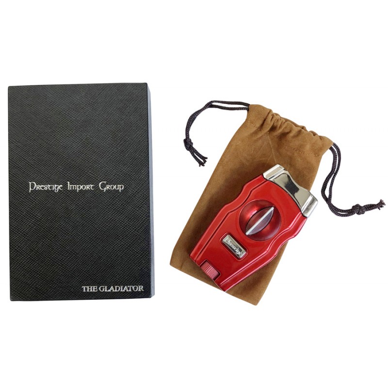 Gladiator V-Cut & Punch Cigar Cutter | Precision Metal Body