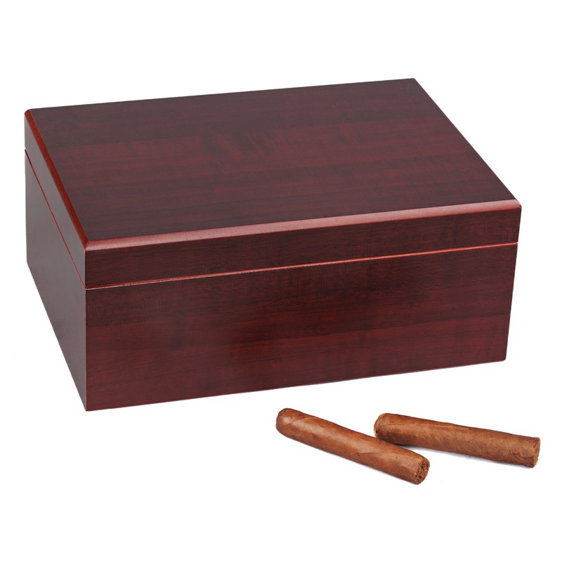 Cherry Finish Executive Humidor 50-75 Cigars | Premium and Elegant Storage