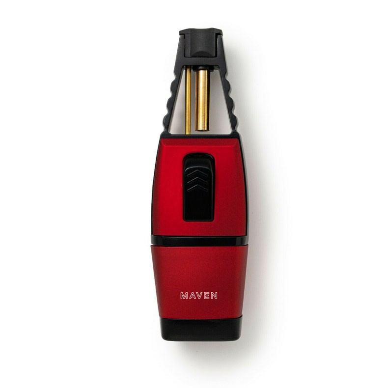 Noble Red Super Torch Cigar Lighter | 7″ Flame Windproof Jet