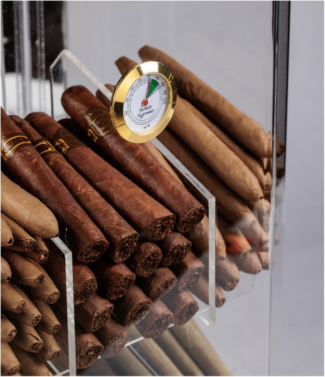 Buy Acrylic Cigar Humidors for Counter Top Display