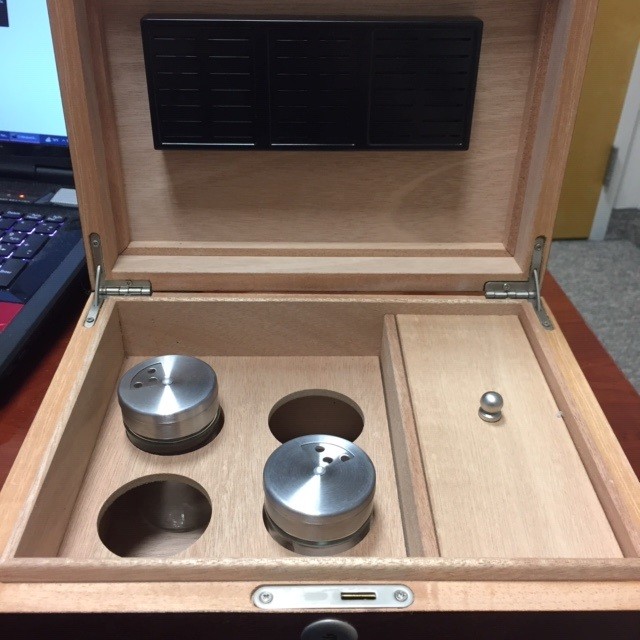 Cannabis Cachet Humidor Marijuana Stash Box with Jars & Storage