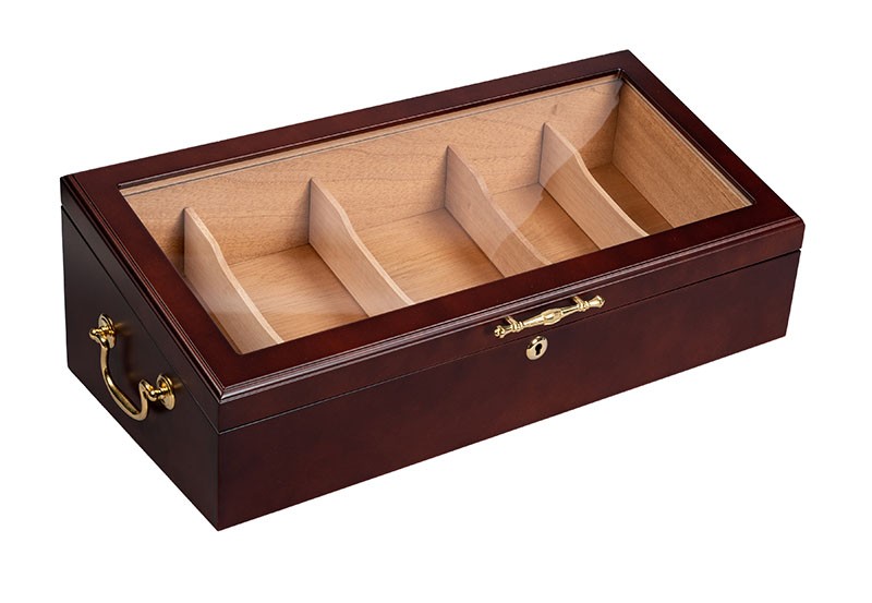 Bartop Humidor - Glass Bar Top Cigar Humidor for Display (Night Club ...